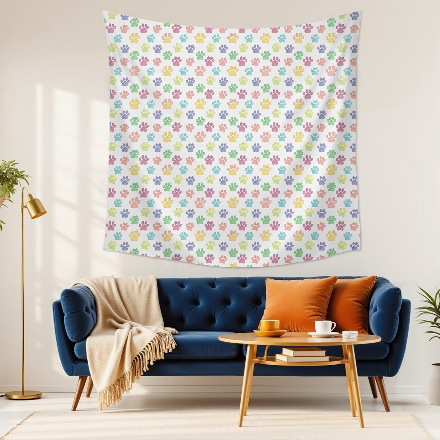 59x59 Inch Square Wall Tapestry for Indoor & Outdoor, Living Room ...