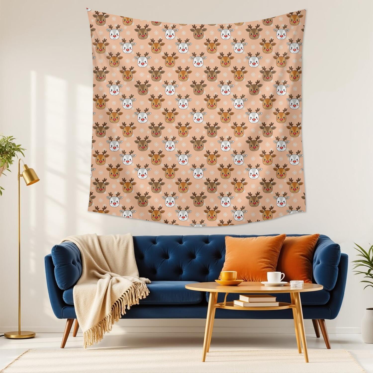 59x59 Inch Square Wall Tapestry for Indoor & Outdoor, Living Room ...