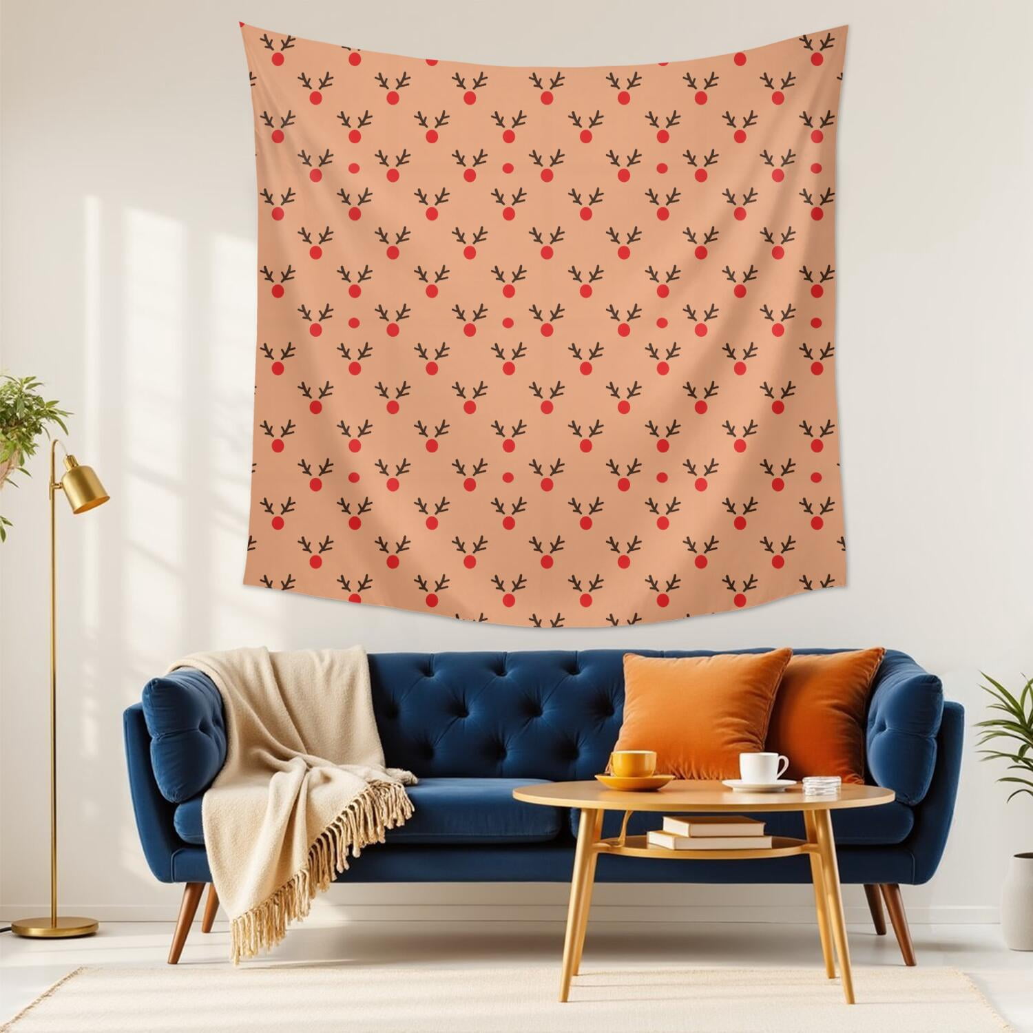 59x59 Inch Square Wall Tapestry for Indoor & Outdoor, Living Room ...