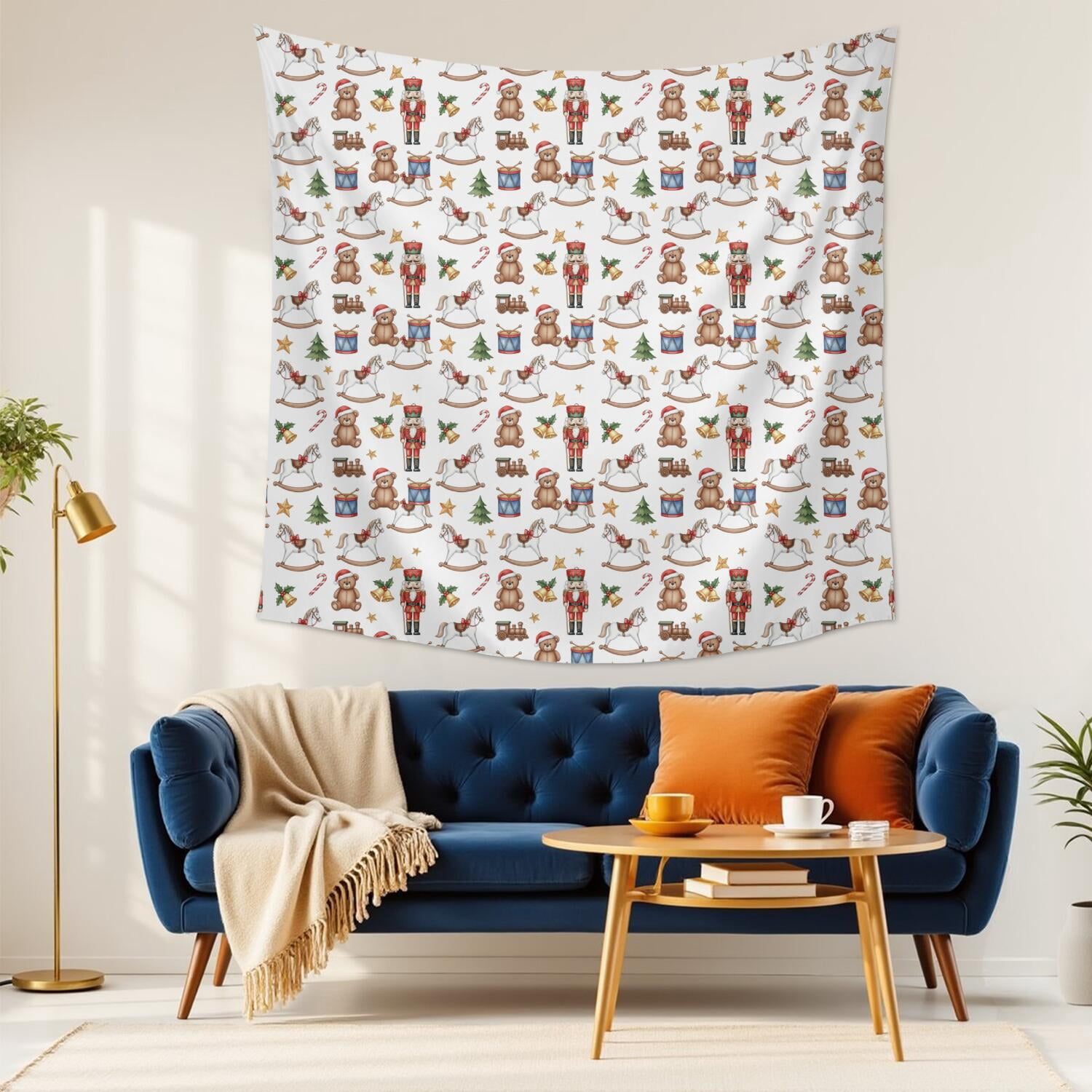 59x59 Inch Square Wall Tapestry for Indoor & Outdoor, Living Room ...