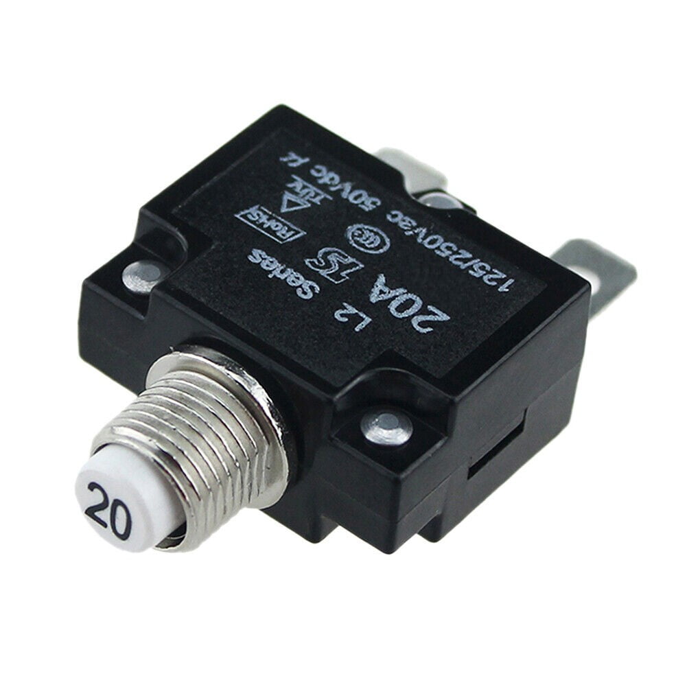 5A/10A/15A/20A/30Amp Resettable Circuit Breaker Panel Overload ...