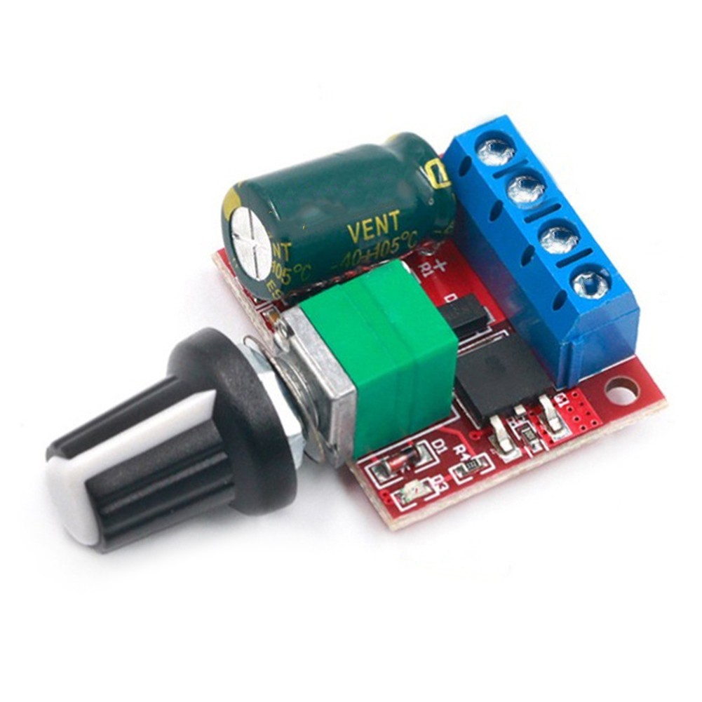 5A 90W PWM Motor Speed Controller Module DC 5V-35V Adjustable Voltage Regulator - Walmart.com