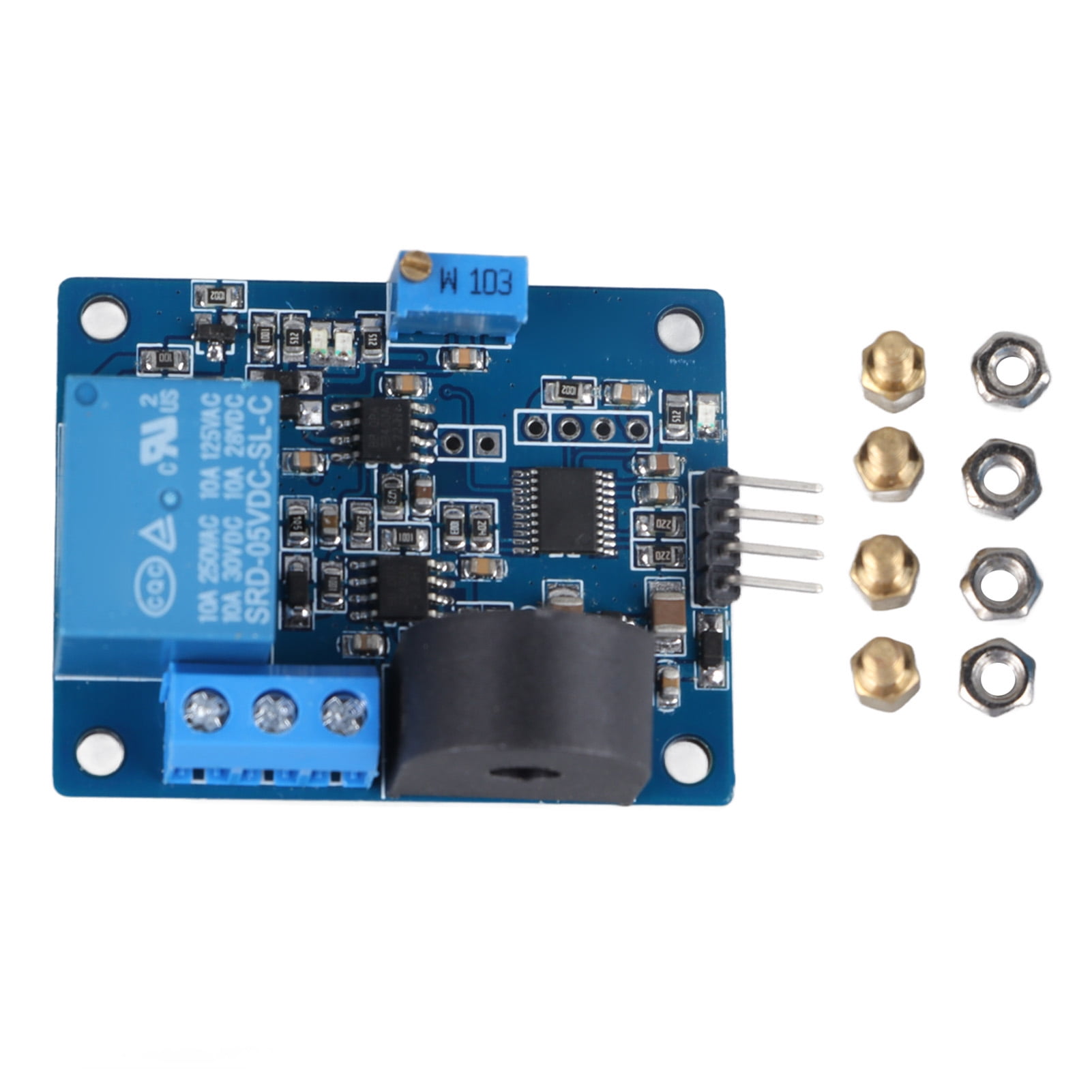 5A AC Current Sensor Module CT103 Monitoring Transformer Relay 5V ...