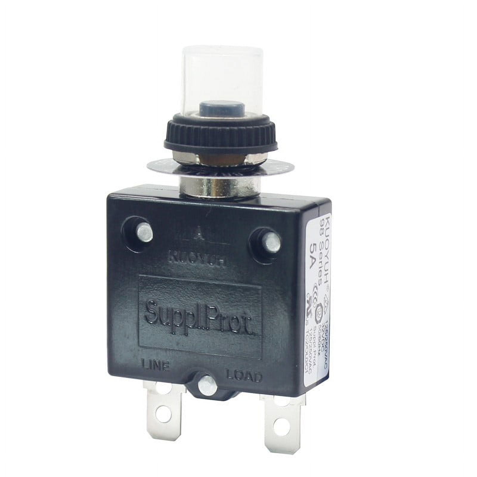 5A Circuit Breaker - KUOYUH 5 Amp 98 Series Quick Connect Terminals ...