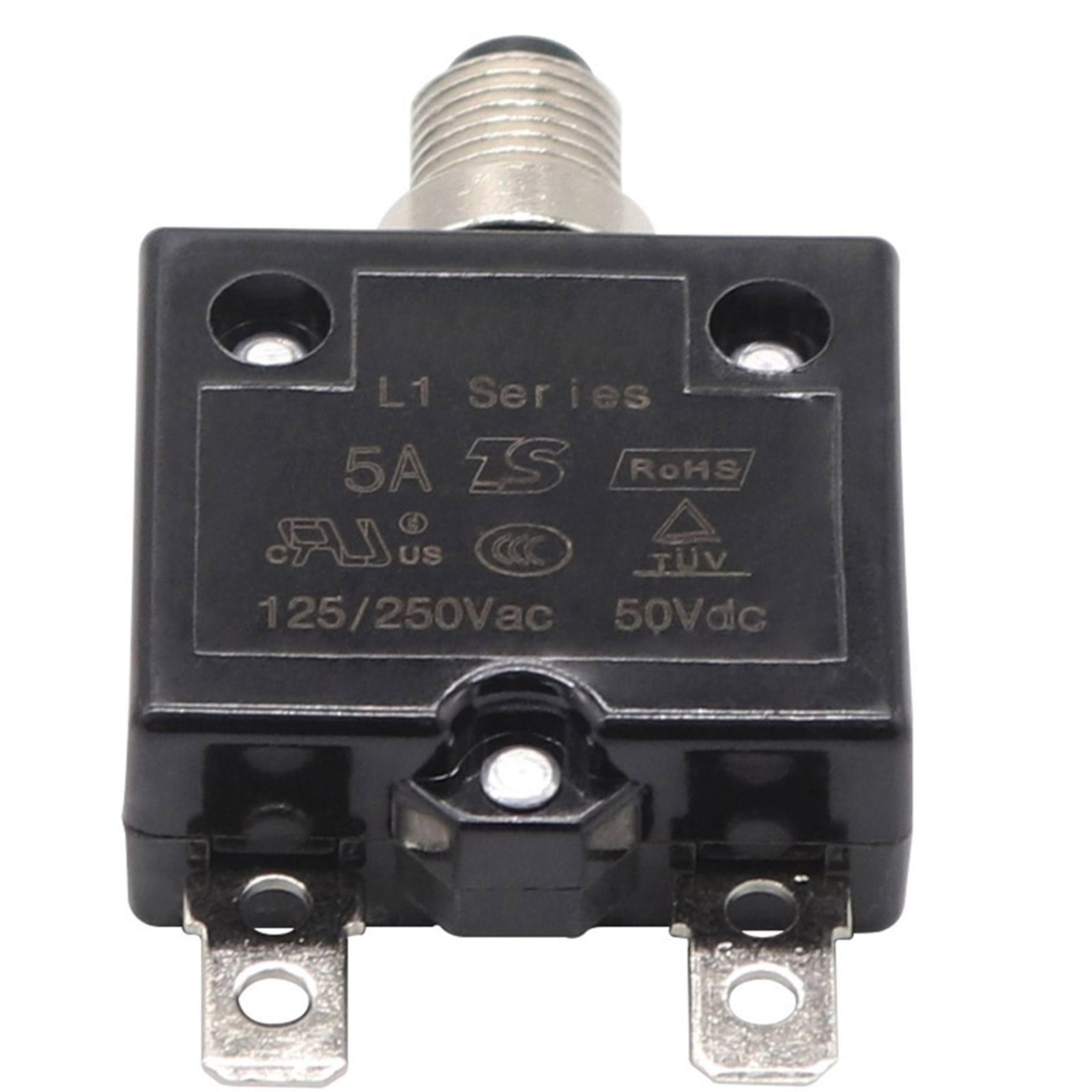 5A Push Button Circuit Breaker L1 Series Manual Reset Thermal Overload ...