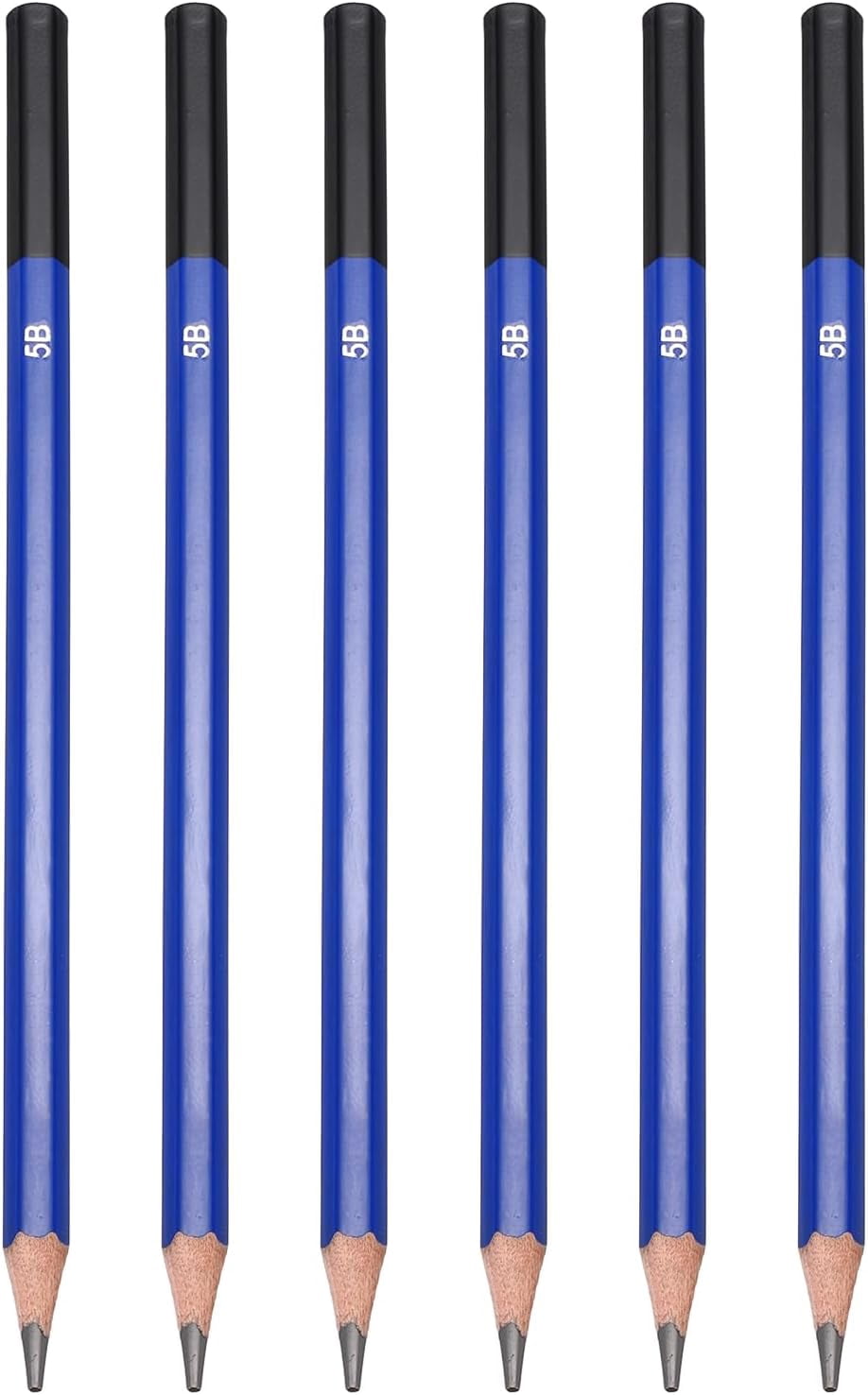 5B Drawing Pencils for Sketching, 6 count Sketch Pencils for Drawing ...