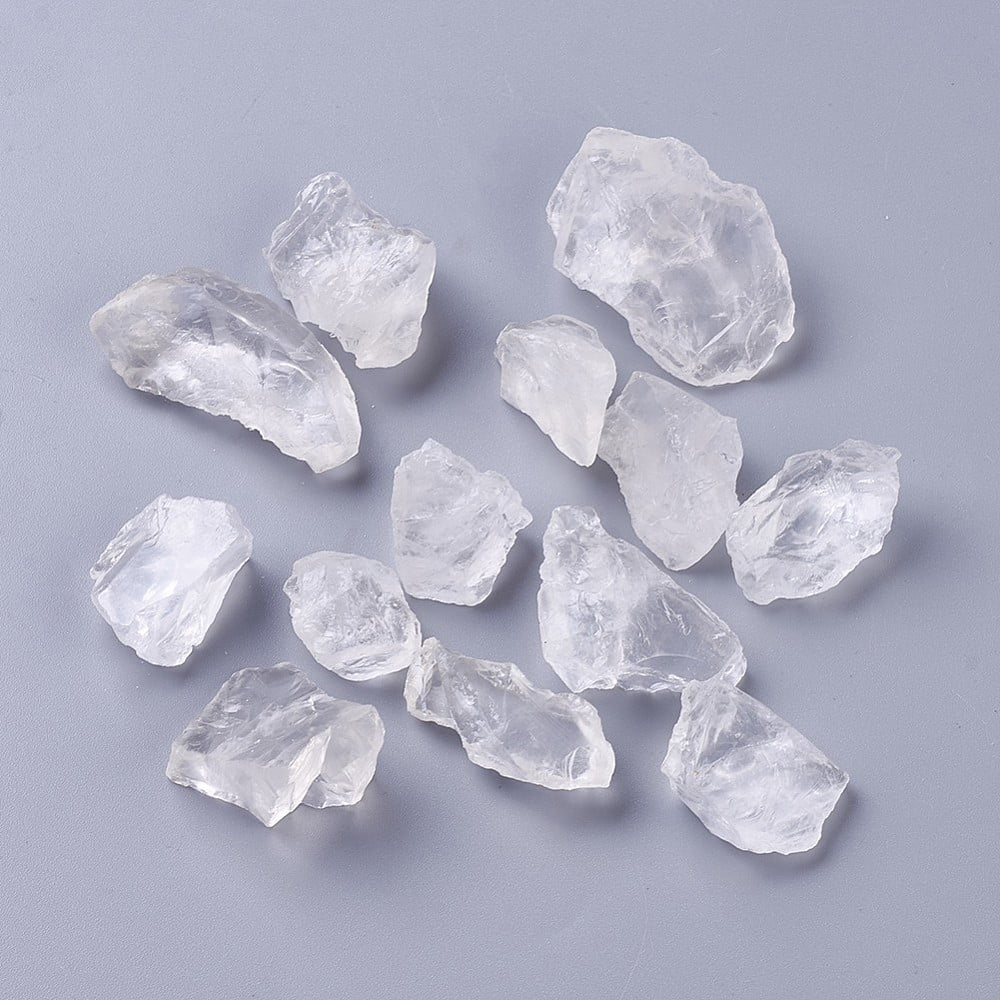 5Bag Rough Raw Natural Quartz Beads Undrilled/No Hole Beads 19~42x17 ...