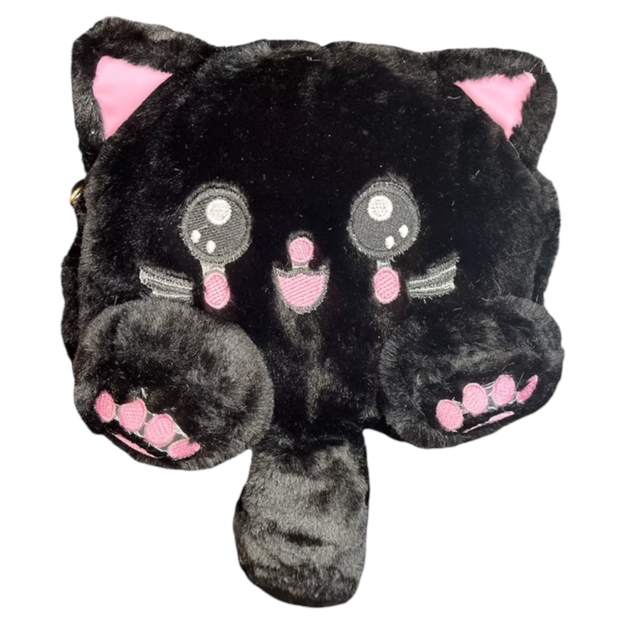 5Banglesandabow Cat Plush Purse with Matching Headband Black - Walmart.com