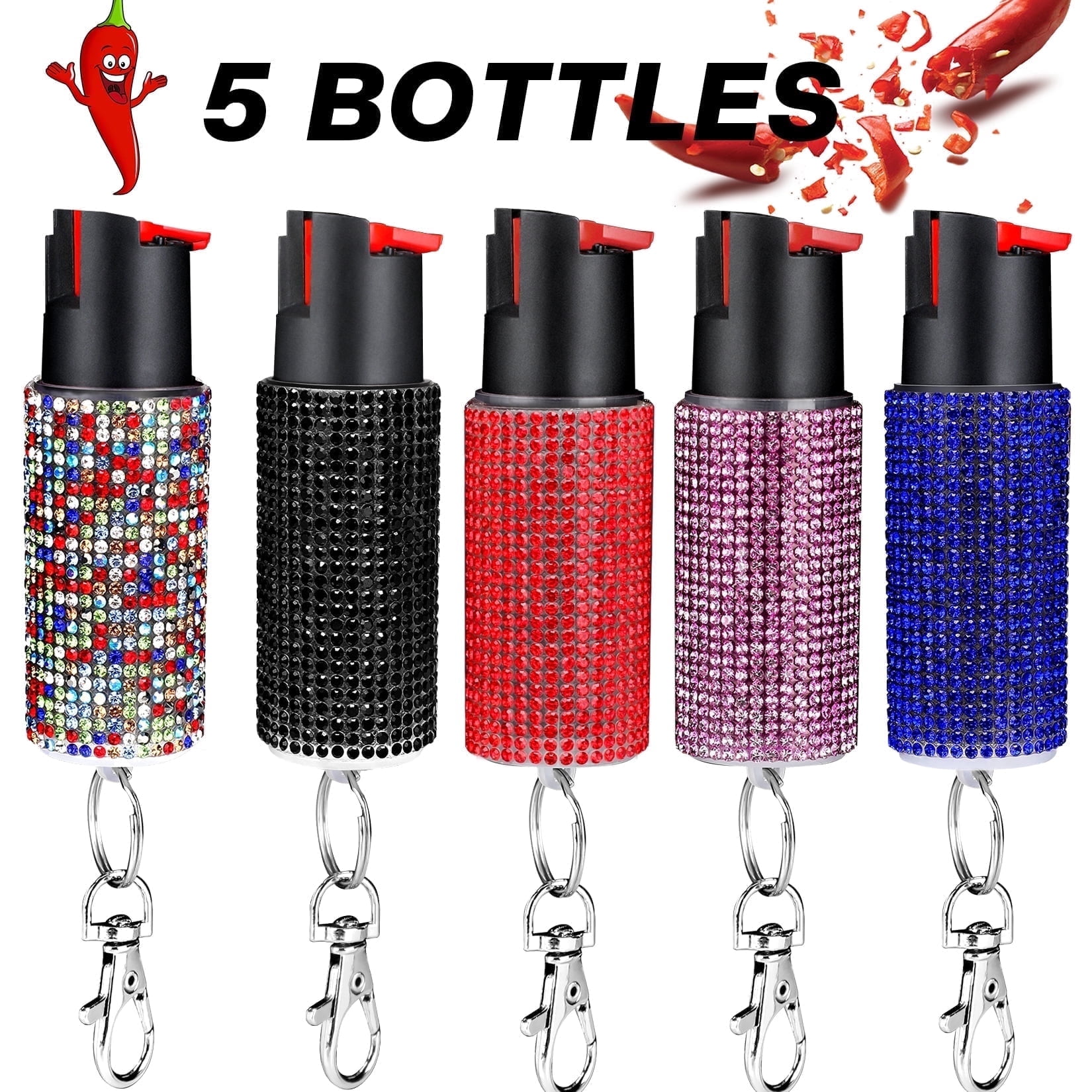 Pepper Spray Keychain with Quick pelease ,New,Pocket Pepper pray For ...