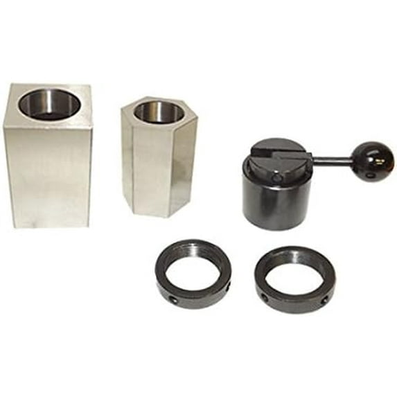 5C Collet Fixture Block Chuck HEX SQUARE Closer Rings Milling Lathe ...
