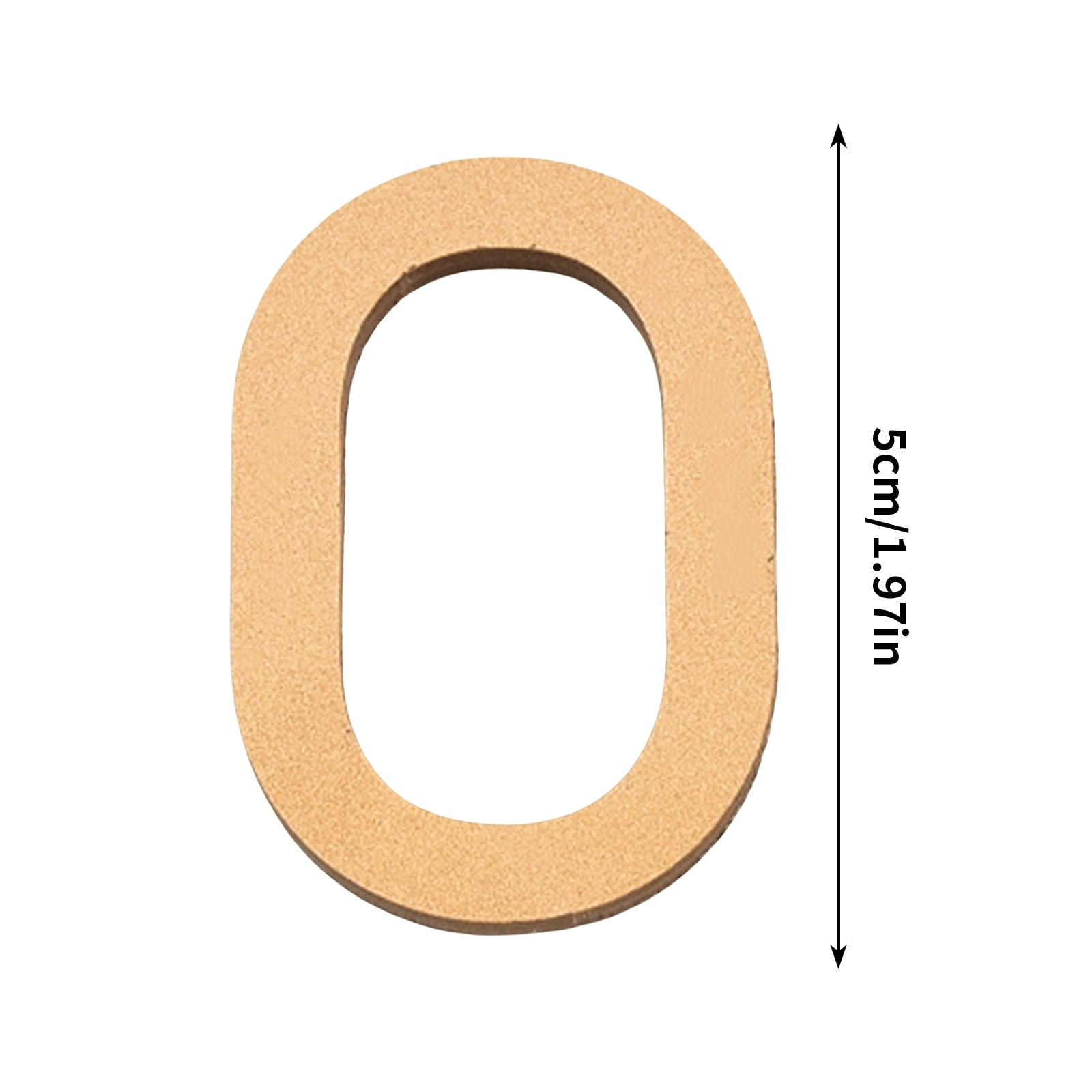 5CM 0 5Cm Acrylic Gold Number Plates 3D Engraved Digit 0 Luxe Finish ...