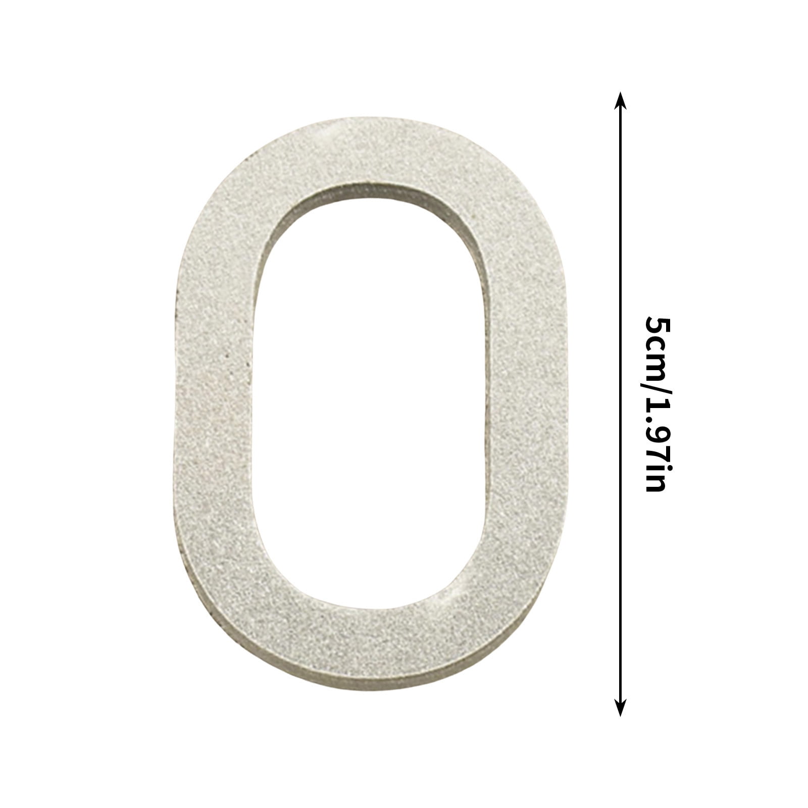 5CM 0 Compact Acrylic Numeric Sign Minimalist Style Precision Engraved ...