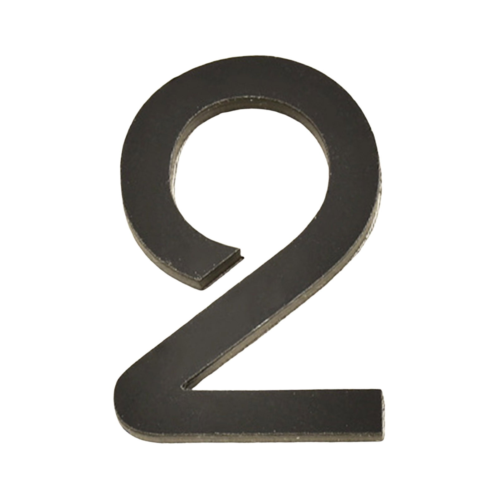 5CM 2 5Cm Acrylic Black Number Plates 3D Engraved Digit 2 Sleek Design ...
