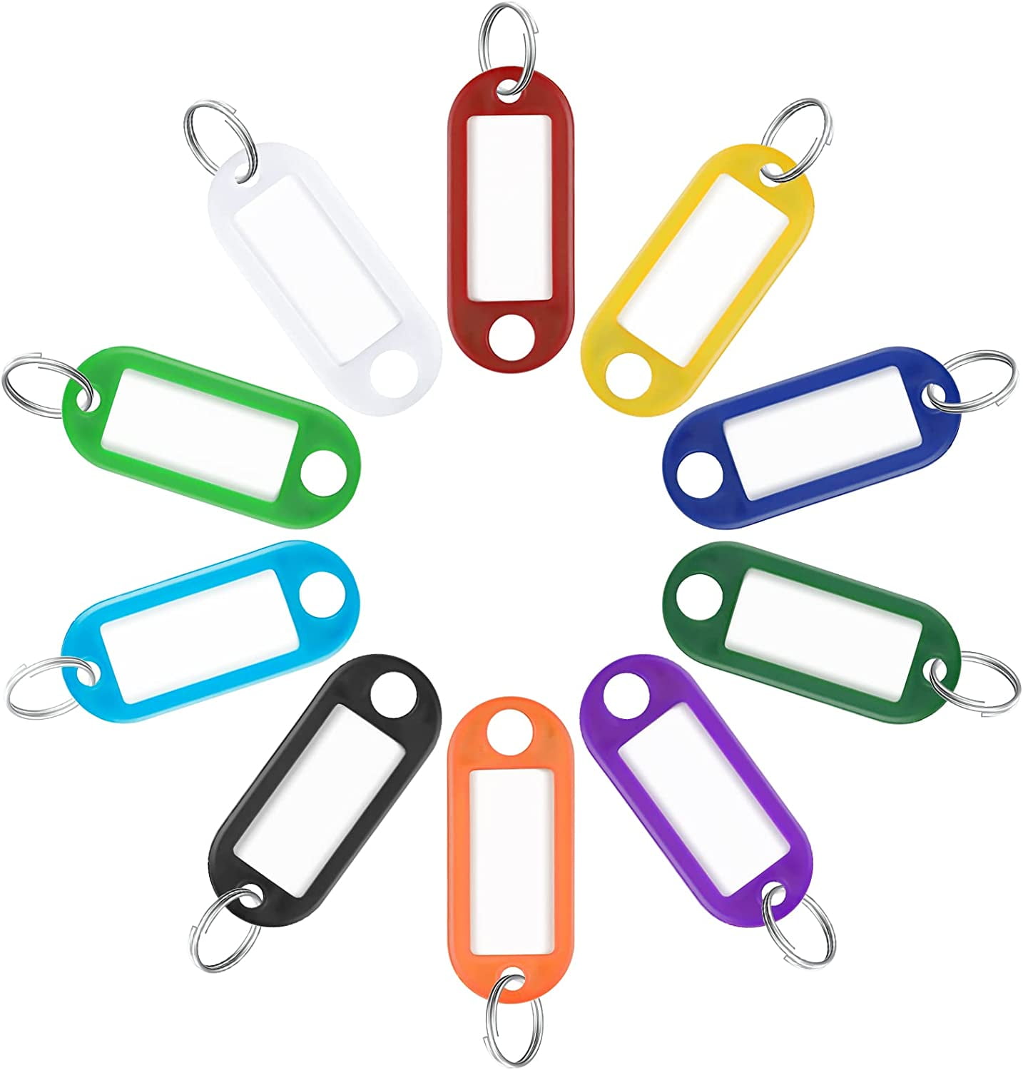 5CM Tough Plastic Key Tags in 9 Assorted Colors Item Identifiers ...