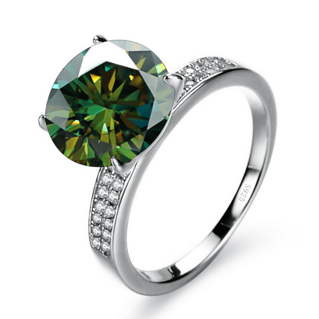 5ct Moissanite Engagement Rings For Women D Color Moissanite Diamond