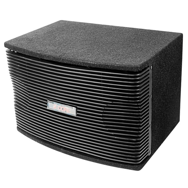 5Core 8 Inch Car Subwoofer Box Black 800W Peak 8 Ohm Vented Trunk ...