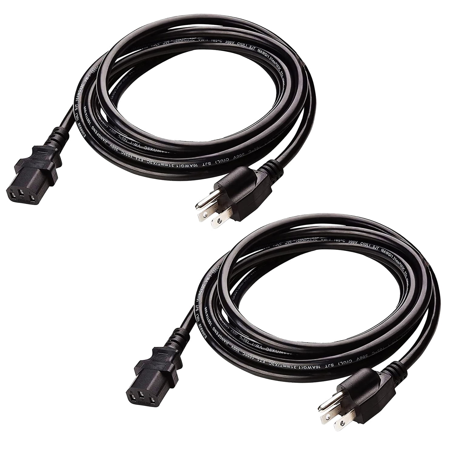 5Core AC Power Cord 10Ft 2 Prong US Male to Female Extension Adapter ...