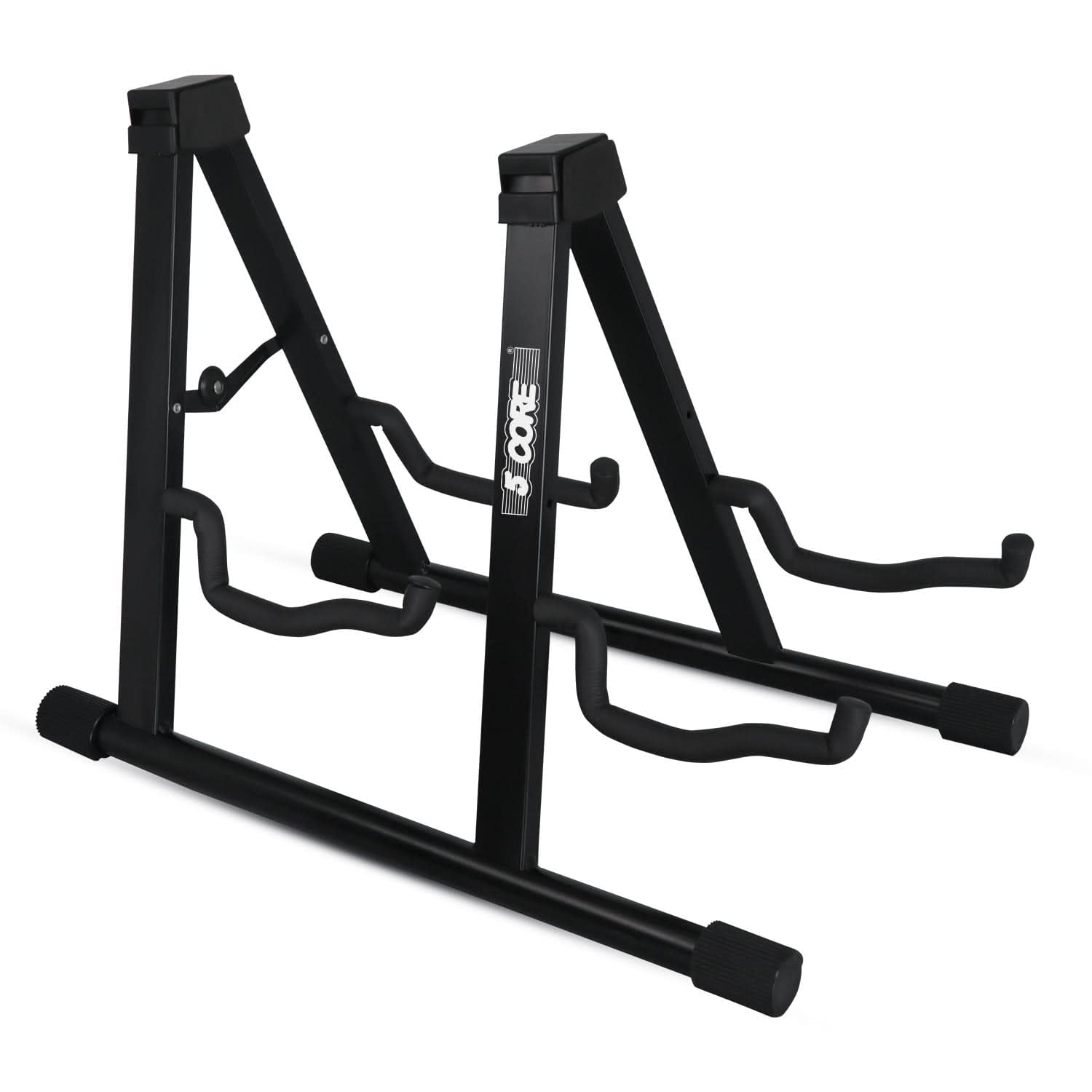 5Core Double Guitar Stand Floor Adjustable A Frame Folding Acoustic ...