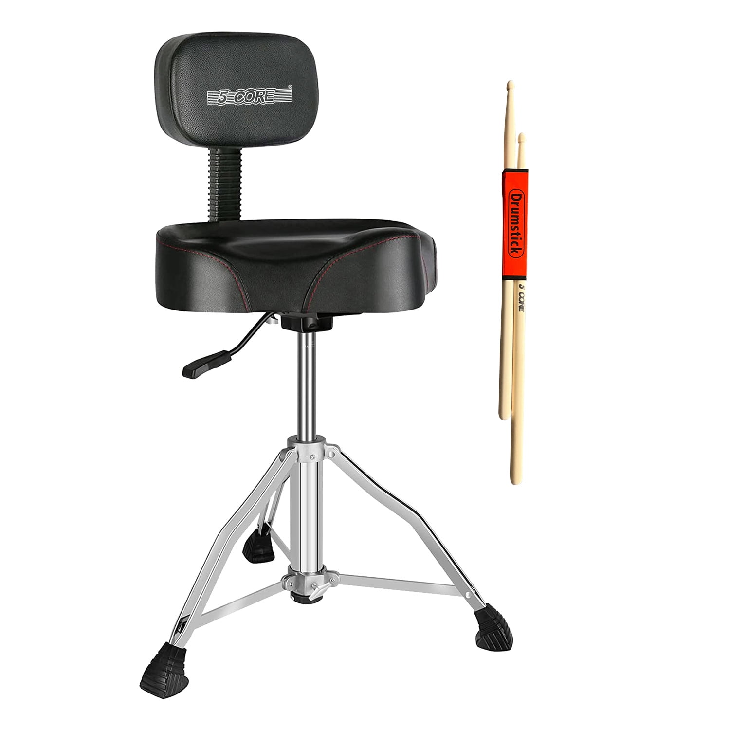 Walmart Adjustable Drum Throne Stool with Backrest Airlift Chair for ...