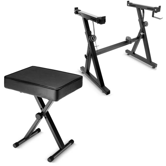 5Core Keyboard Stand Adjustable z Style Piano Riser + Keyboard Piano ...