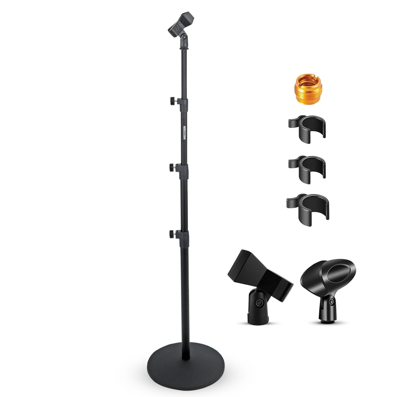 5Core Mic Stand Floor Adjustable Universal Heavy Duty Microphone Stands ...