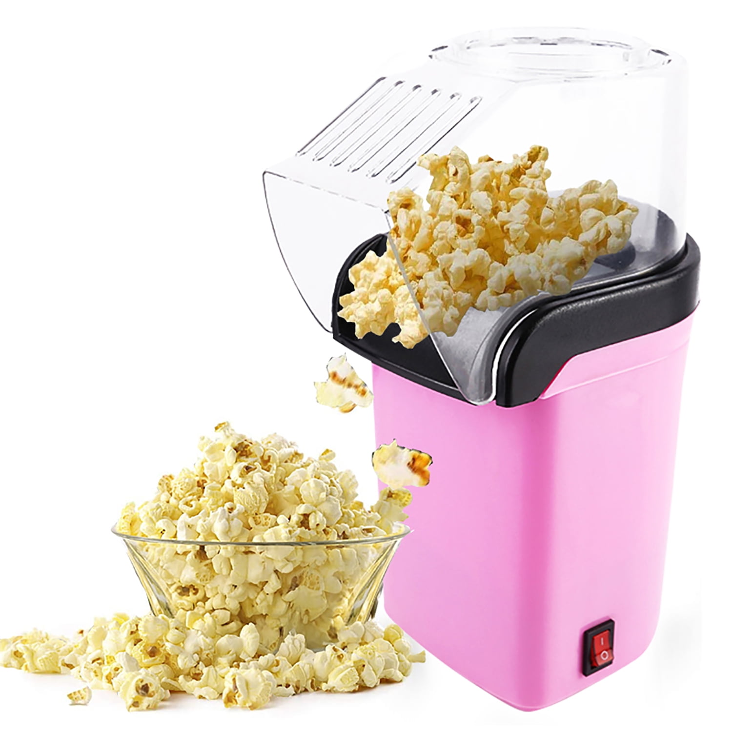 Hot Air Popcorn Maker Machine 1100W Electric Popcorn Popper Kernel Corn ...