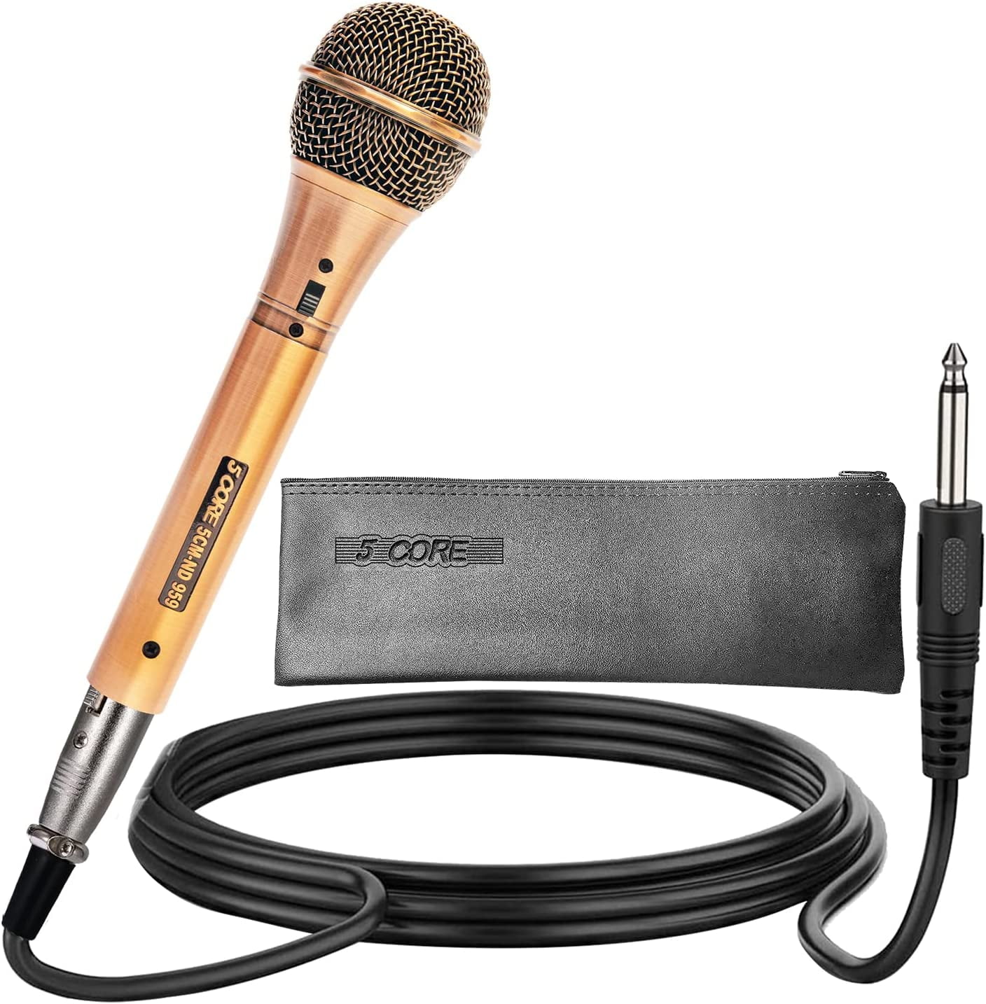 5Core XLR Microphone Dynamic Mic Karaoke Singing Studio Microfono ...
