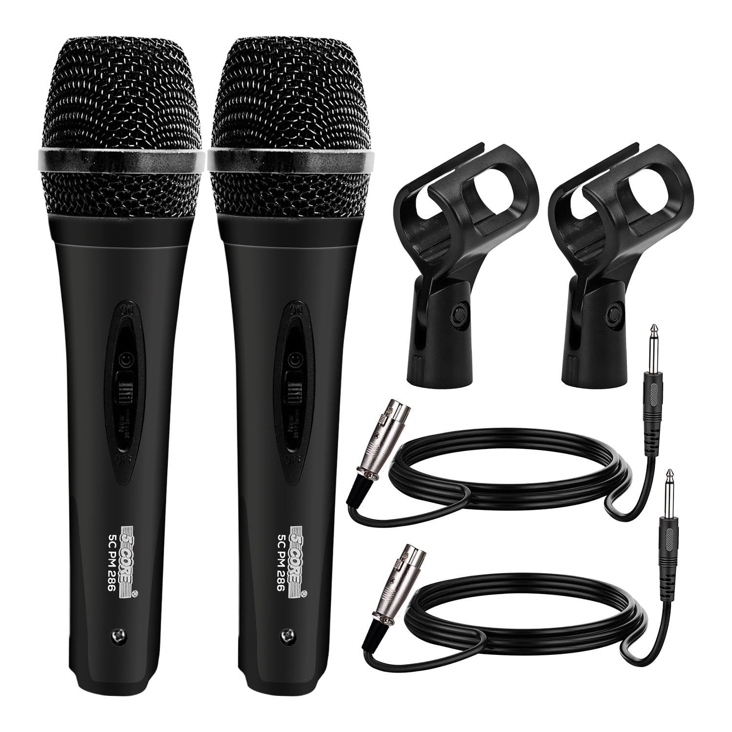 5Core XLR Microphone Dynamic Mic Karaoke Singing Studio Mics Handheld ...