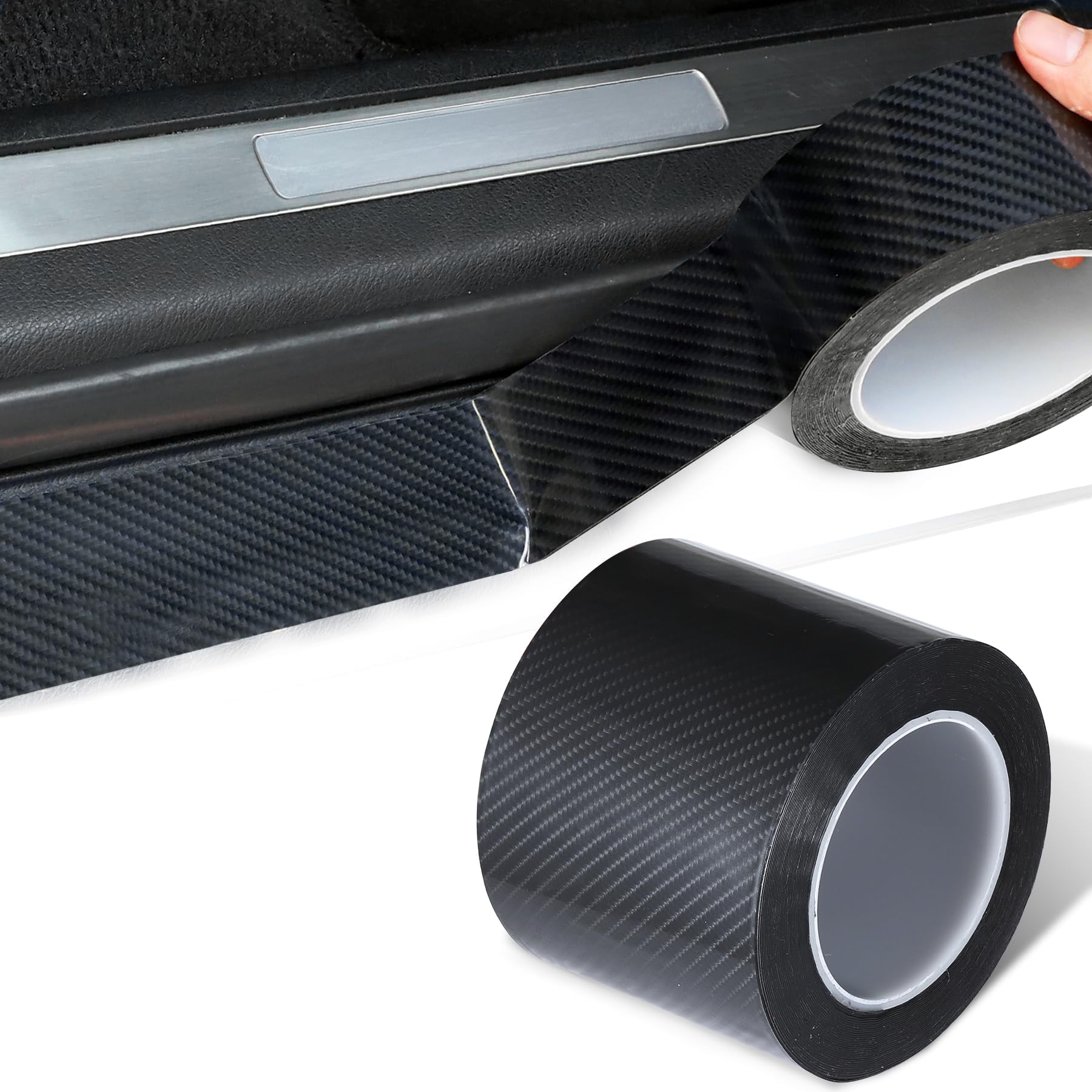 5D Carbon Fiber Car Film Vinyl Car Film Door Sill Protector, Car Bumper ...