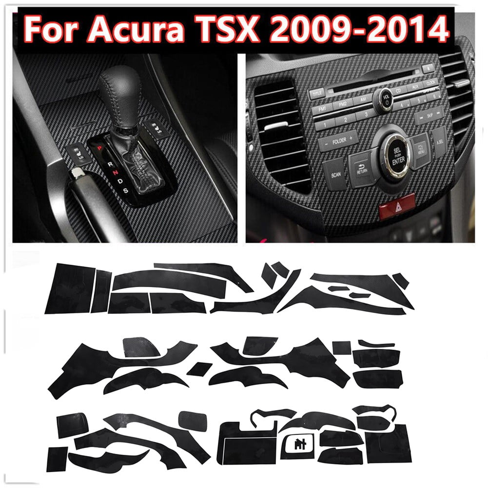 5D Carbon Fiber Car Interior Decor Trim Sticker Decal for Acura for Tsx ...