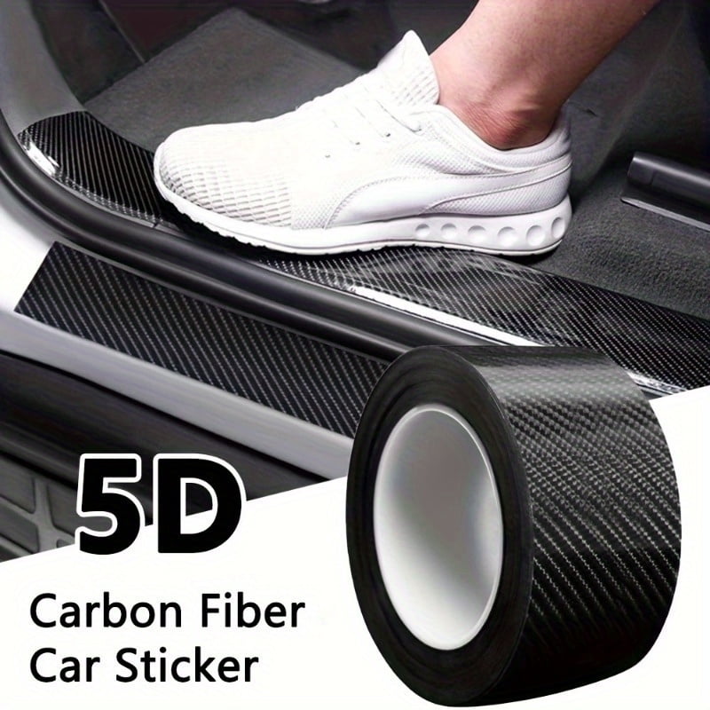 5D Carbon Fiber Car Sticker Roll - Reflective, Scratch-Proof Adhesive ...