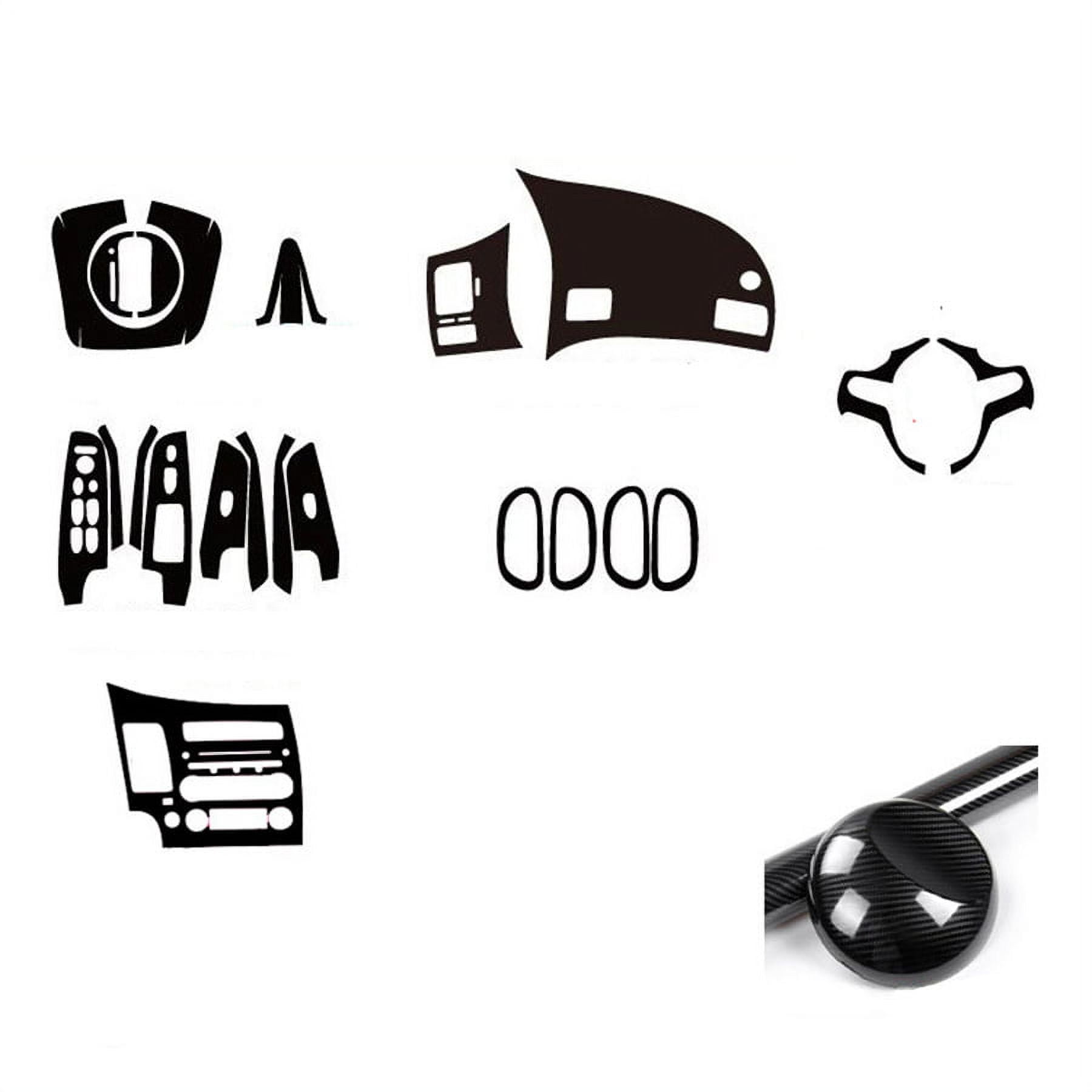 5D Carbon Fiber Look Car Interior Trim Decals Stickers For Honda Civic ...