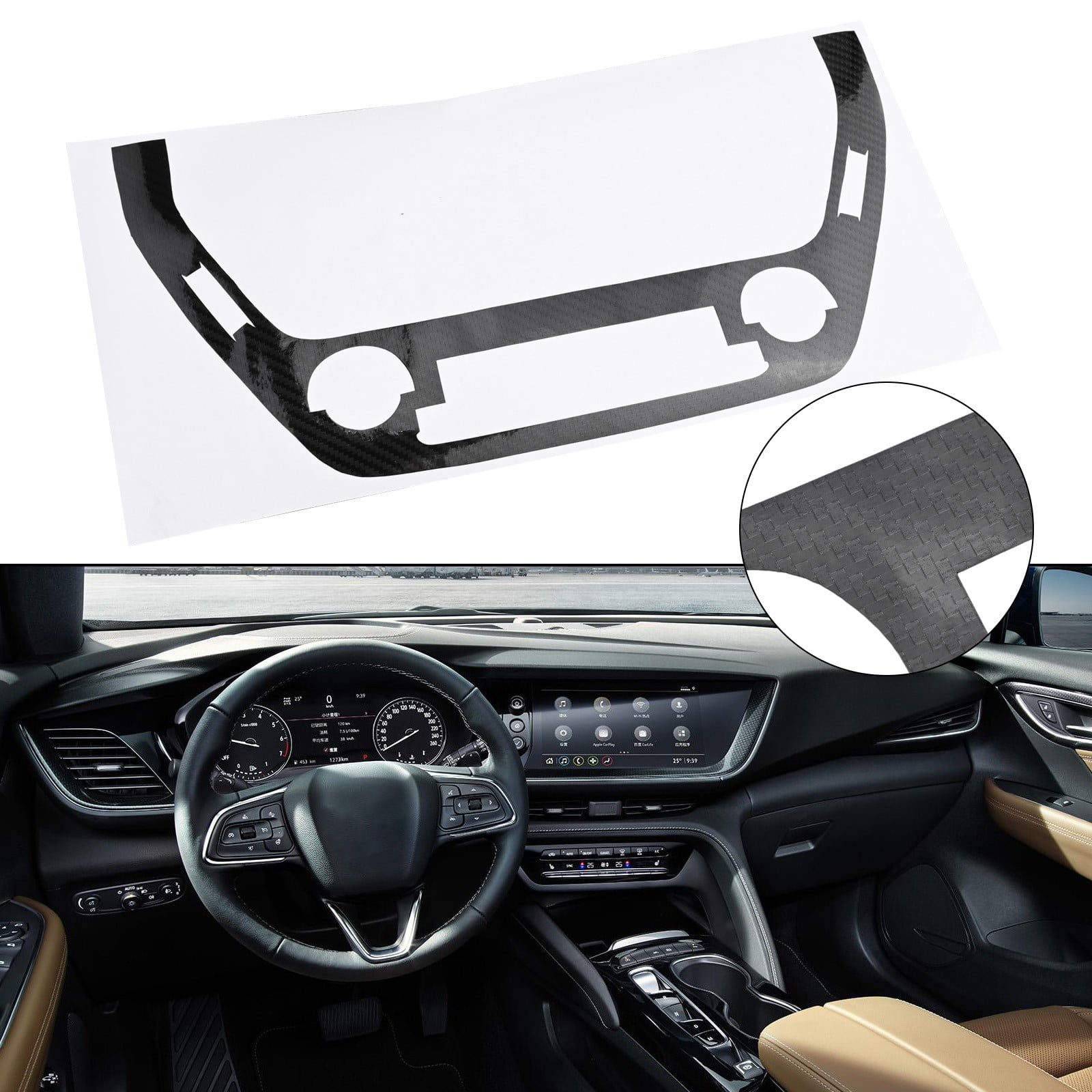 5D Carbon Fiber Stickers With Adjusting Wheel For Toyota for Corolla ...