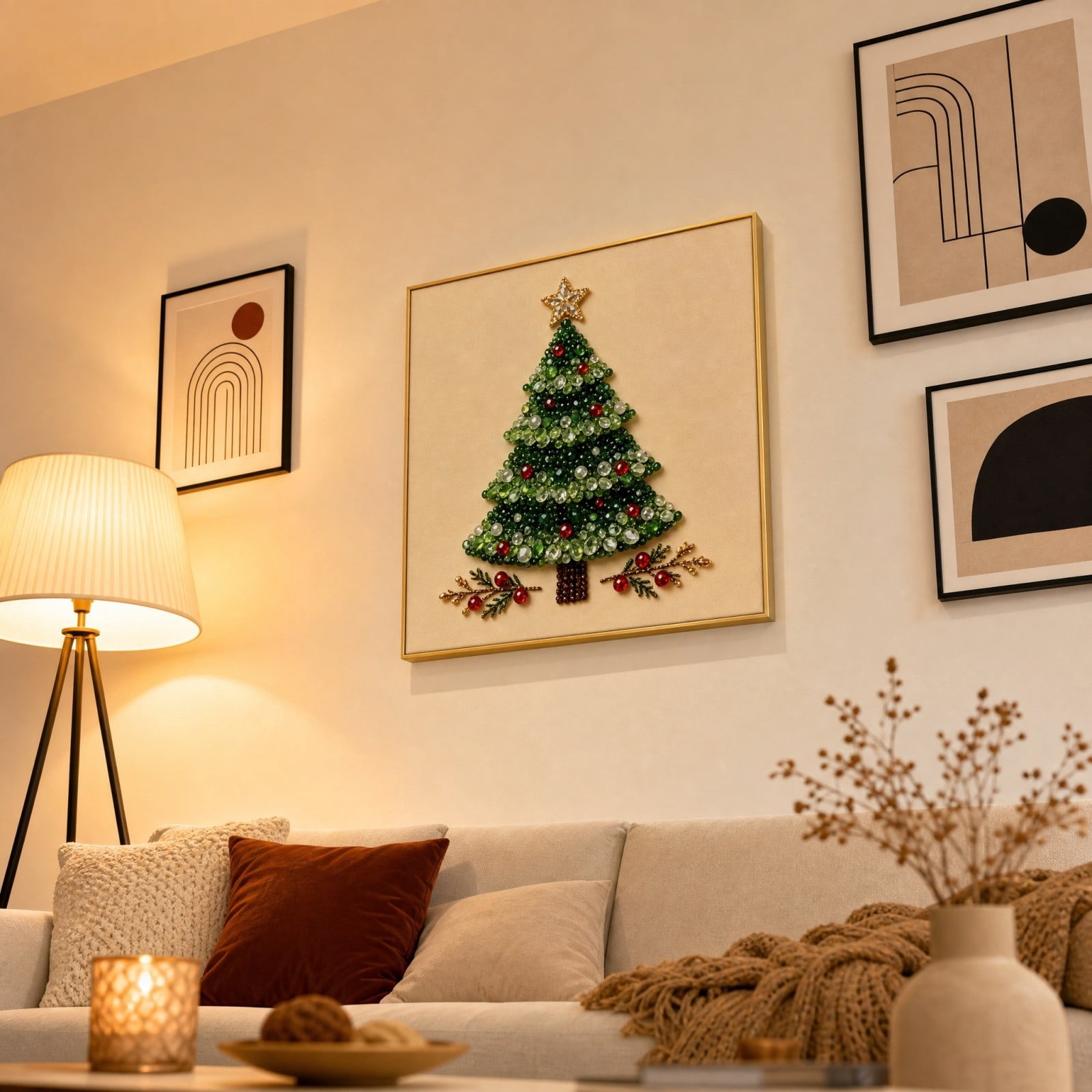 5D Christmas Diamond Art Kit without Frame, Full Drill Rhinestone ...