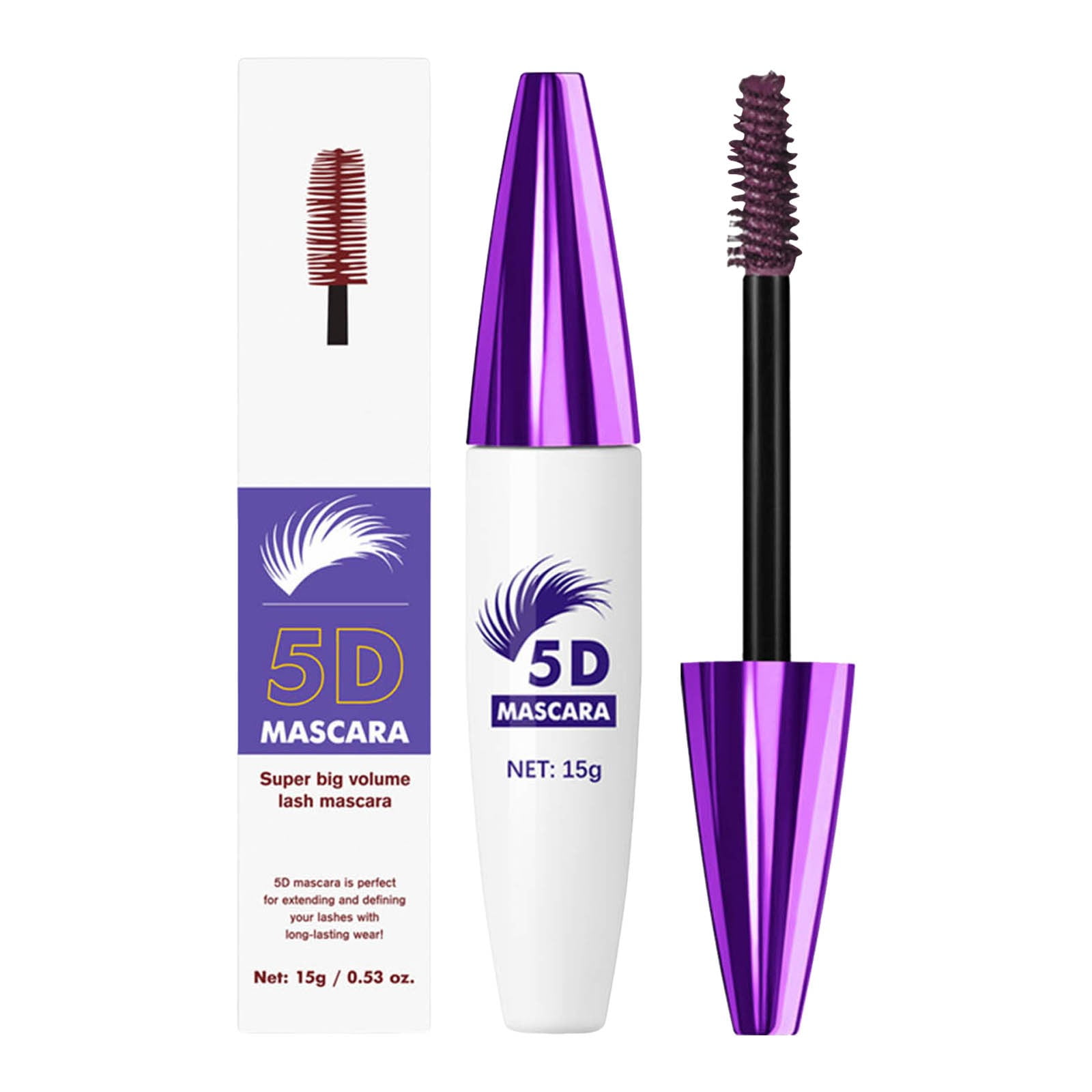 5D Colored Volume and Length Blue Purple Proof Tubing for Eyelashes Volumizing Lengthening ...