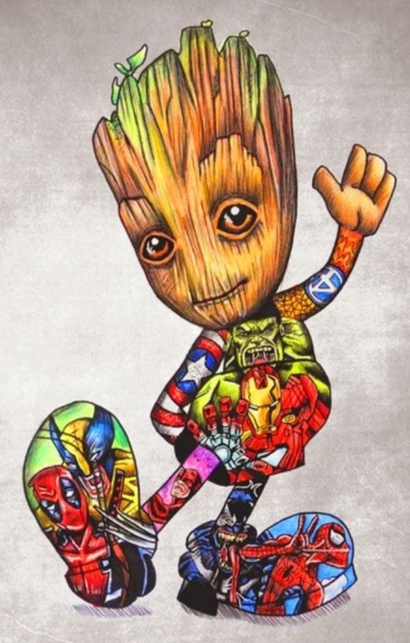 5D DIY Diamond Art Painting Kits for Adults,Groot Full Drill Embroidery ...