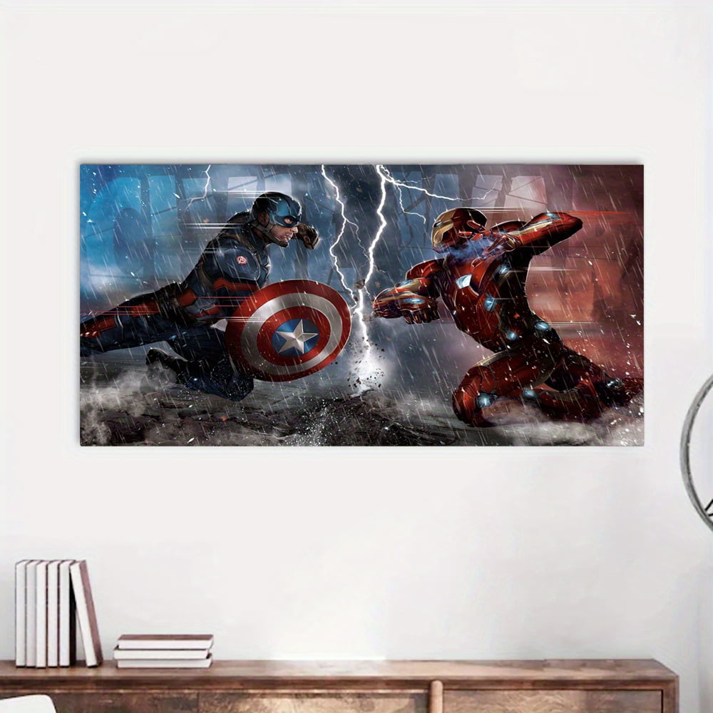 5D DIY Diamond Painting Avengers Superhero Wall Art, Iron Man, Captain ...