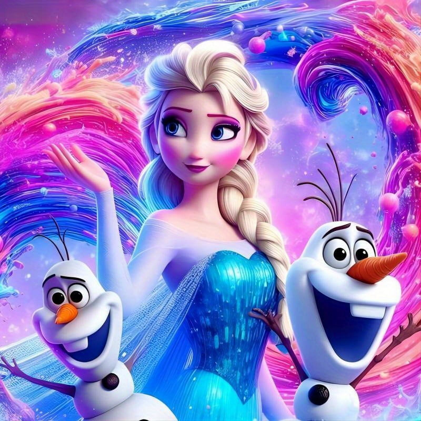 5D DIY Diamond Painting, Disney Frozen Esha Anna Background by Digital ...
