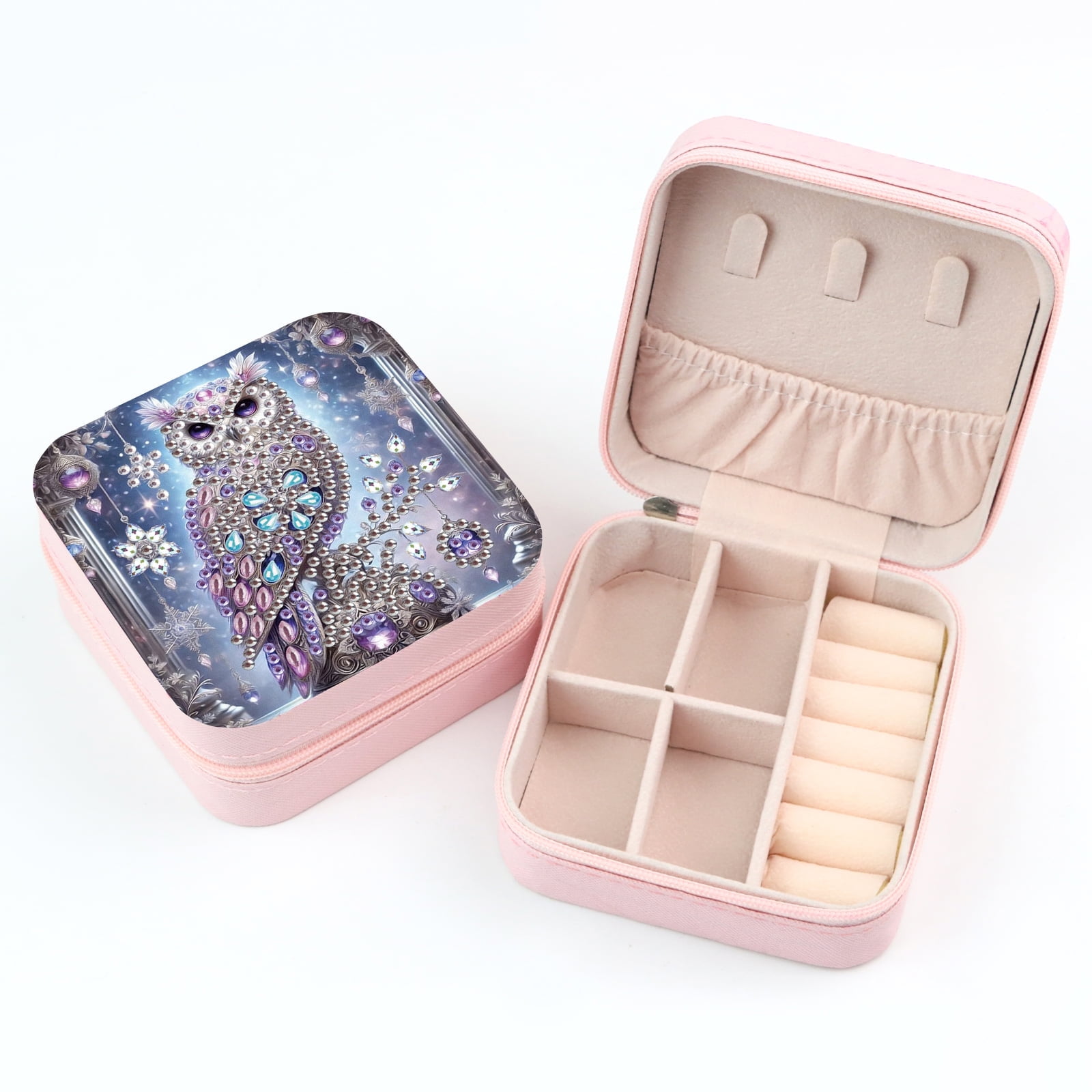 5D DIY Diamond Painting Jewelry Box Kit Owl Diamond Art Storage Box Kit ...