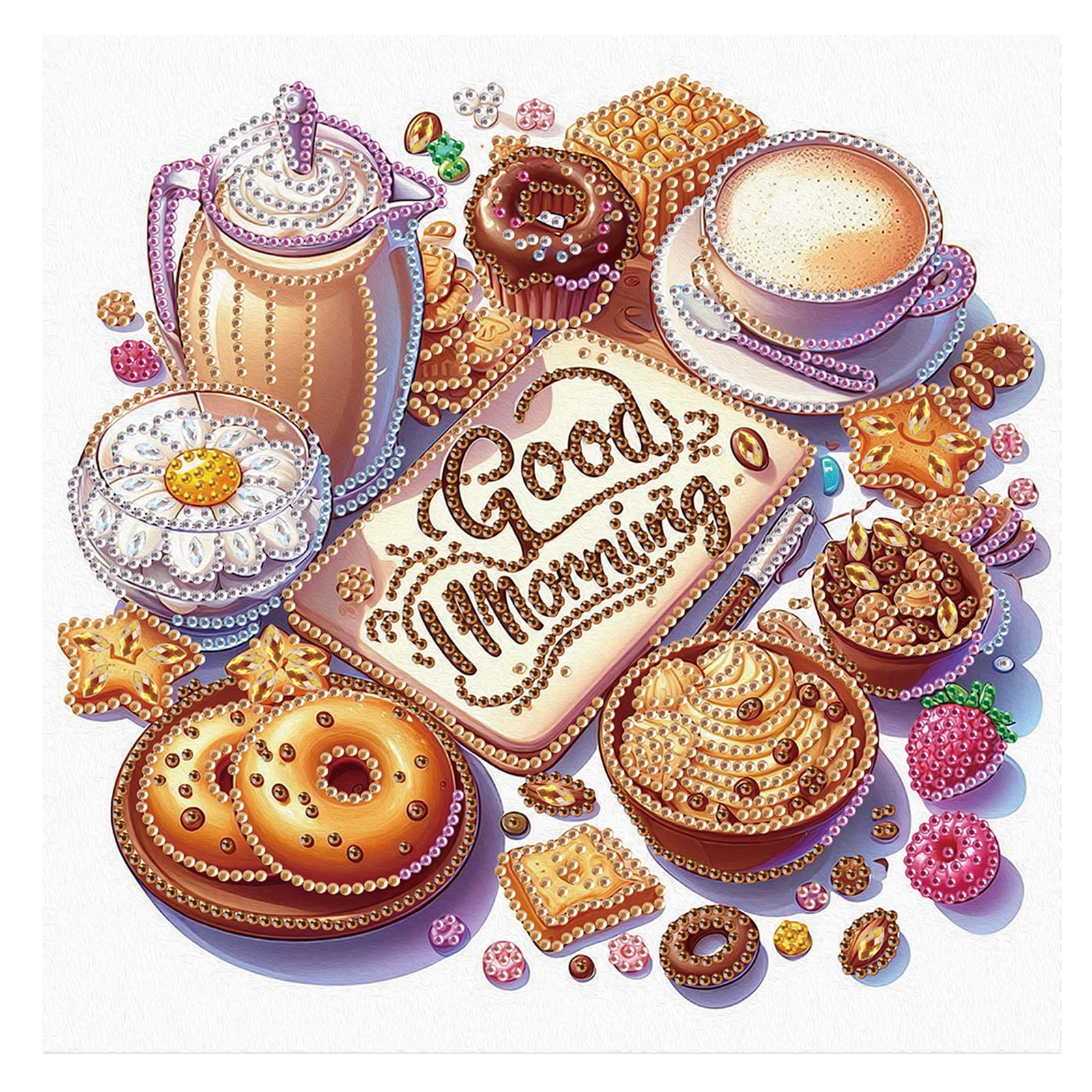 5D DIY Diamond Painting Kit Delicious Afternoon Tea Special Shapes ...