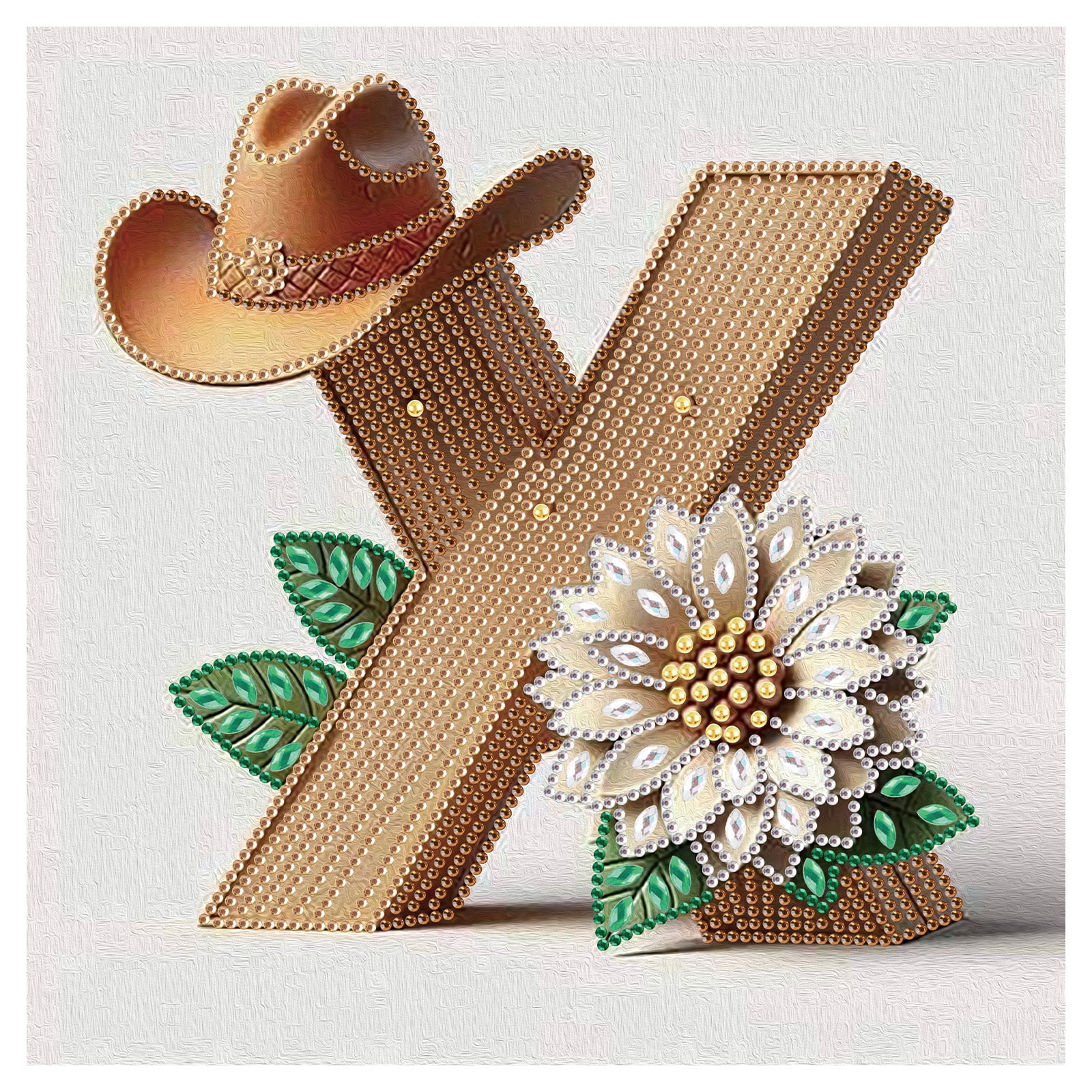 5D DIY Diamond Painting Kit Hats, Flowers, Letters,X Special Shapes ...