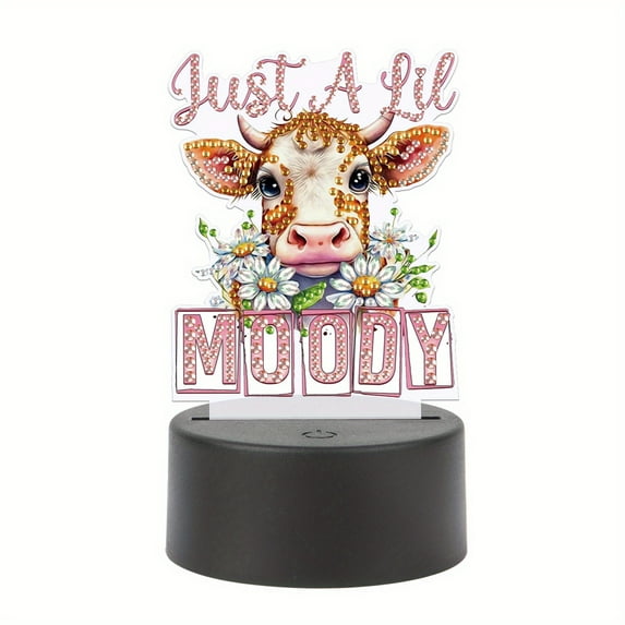 5D DIY Diamond Painting LED Light Kit Bull's Head Personalised ...