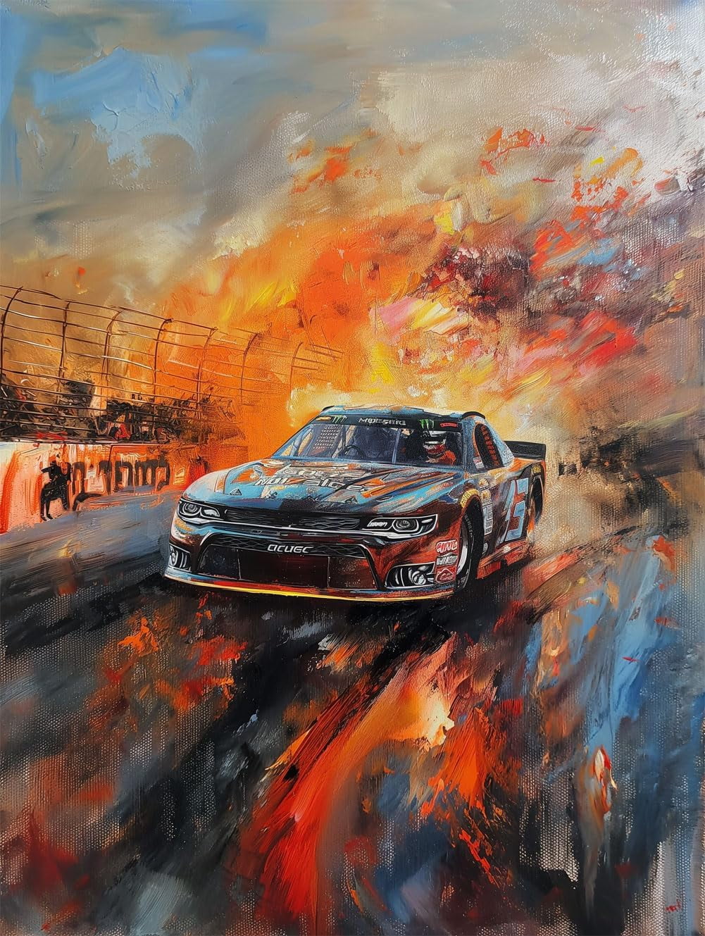 5D DIY Diamond Painting Set (Adults) - "Dreamlike Colorful Crazy Racing ...