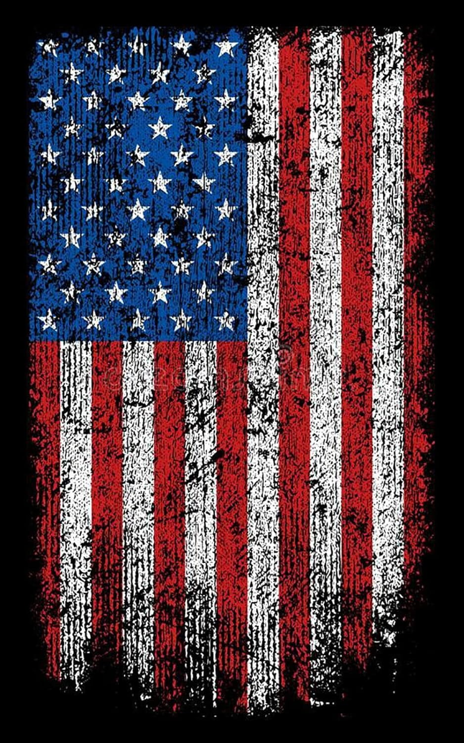 5D DIY Diamond Painting Set "American Flag" Round Diamond Art Crafts ...