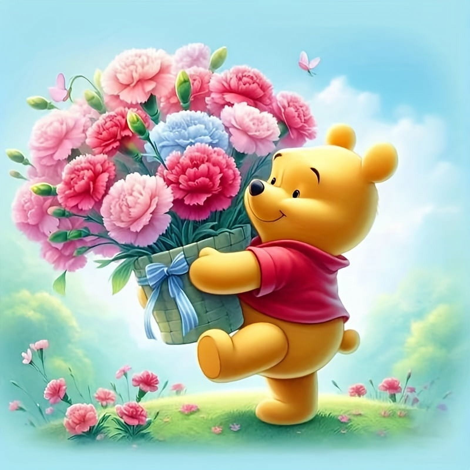 5D DIY Full Round Rhinestone Diamond Art Painting Kit, Cute Cartoon ...