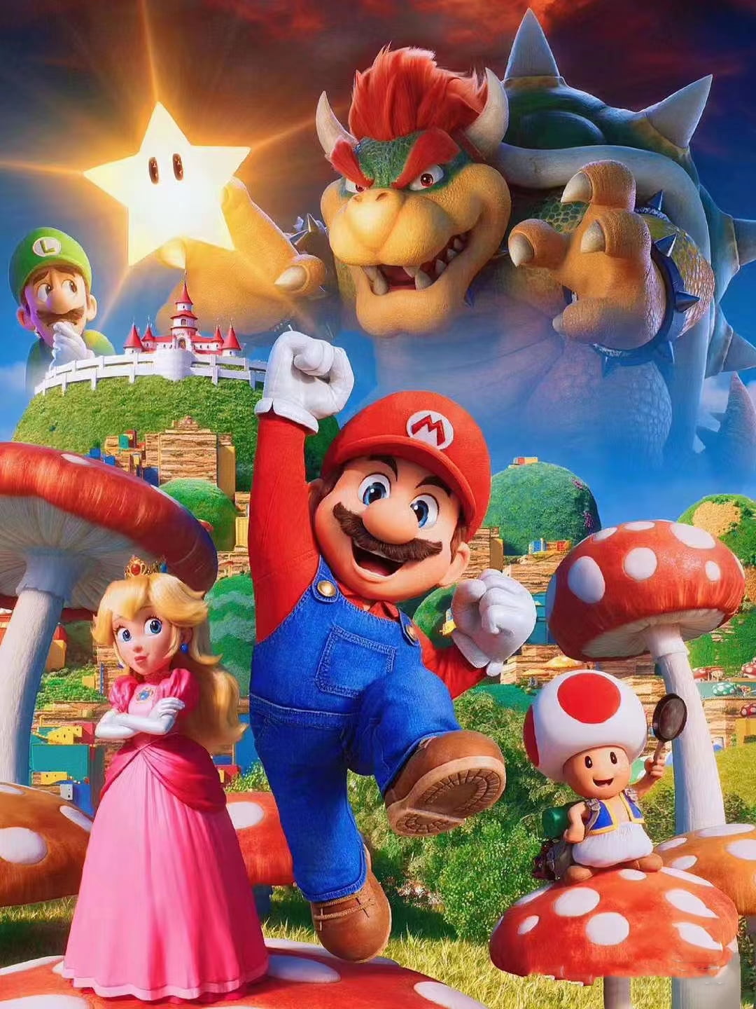 5D DIY Mario Diamond Painting by Number Kit for Adult, Full Drill ...