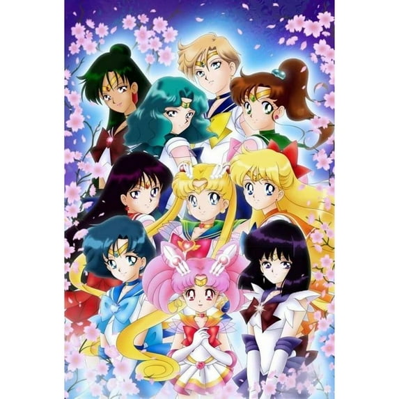 5D DIY Sailor Moon Diamond Painting Kit, Round Diamond Artwork for Home ...