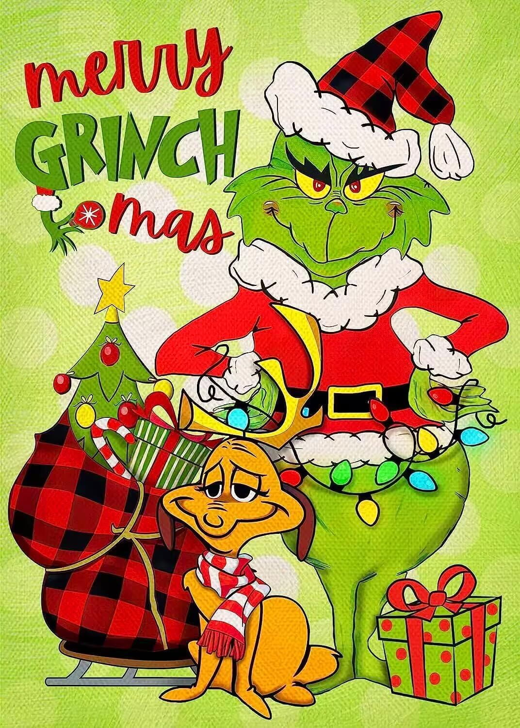 5D DIY The Grinch Diamond Painting by Number Kit for Adult, Full Drill ...