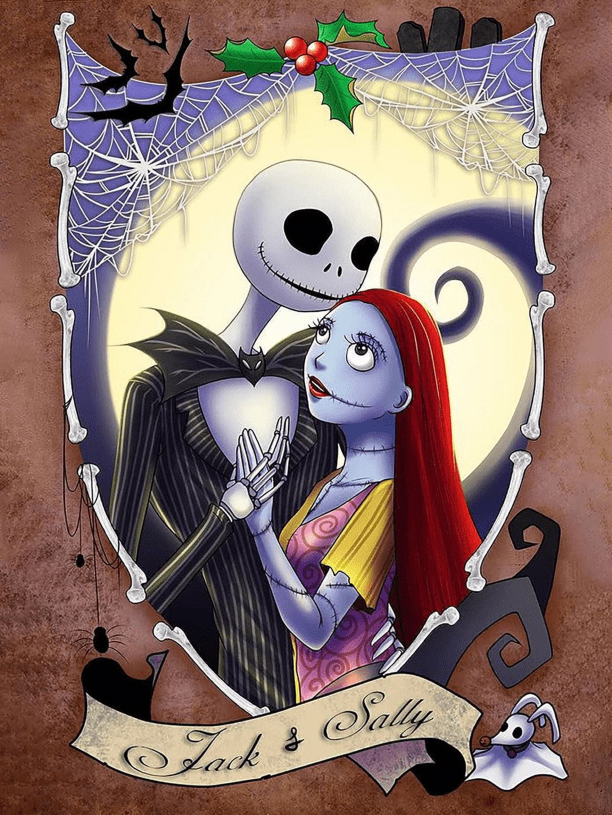 5D DIY The Nightmare Before Christmas Diamond Painting by Number Kit ...