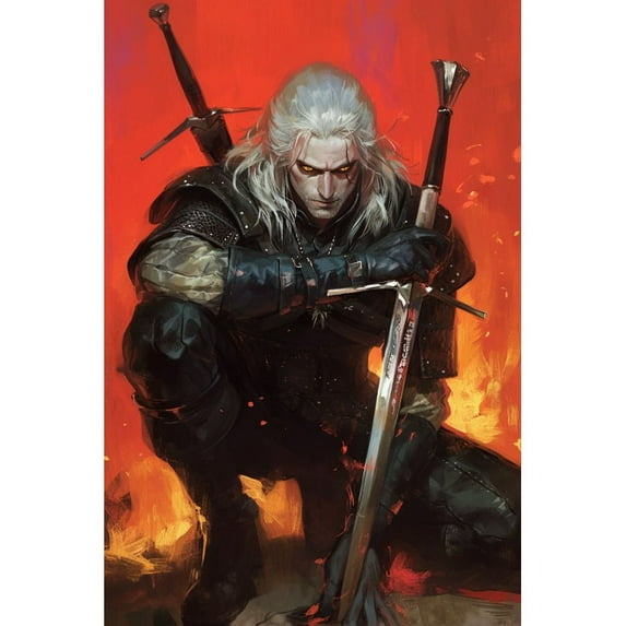 5D DIY The Witcher Diamond Painting Kit, Full Round Diamond Art, Mosaic ...